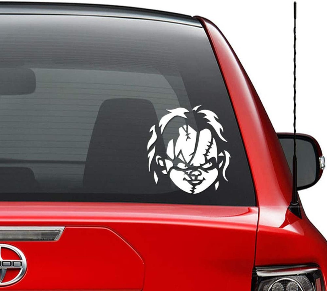 Chucky Doll Scarface Vinyl Decal Sticker Car Truck Vehicle Bumper ...