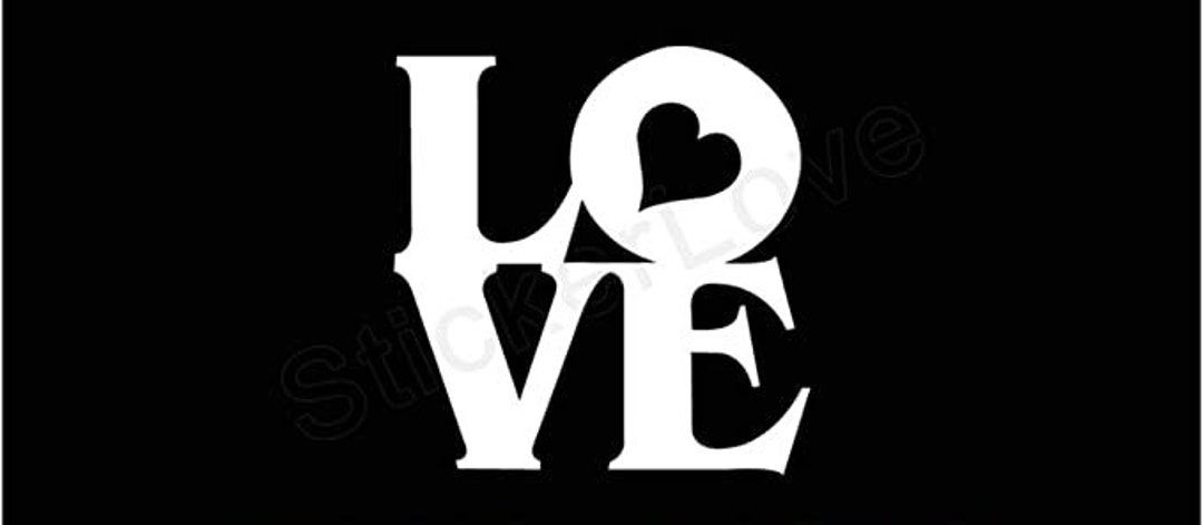 Love Heart Car Truck Window Bumper Vinyl Graphic Decal Sticker - Etsy