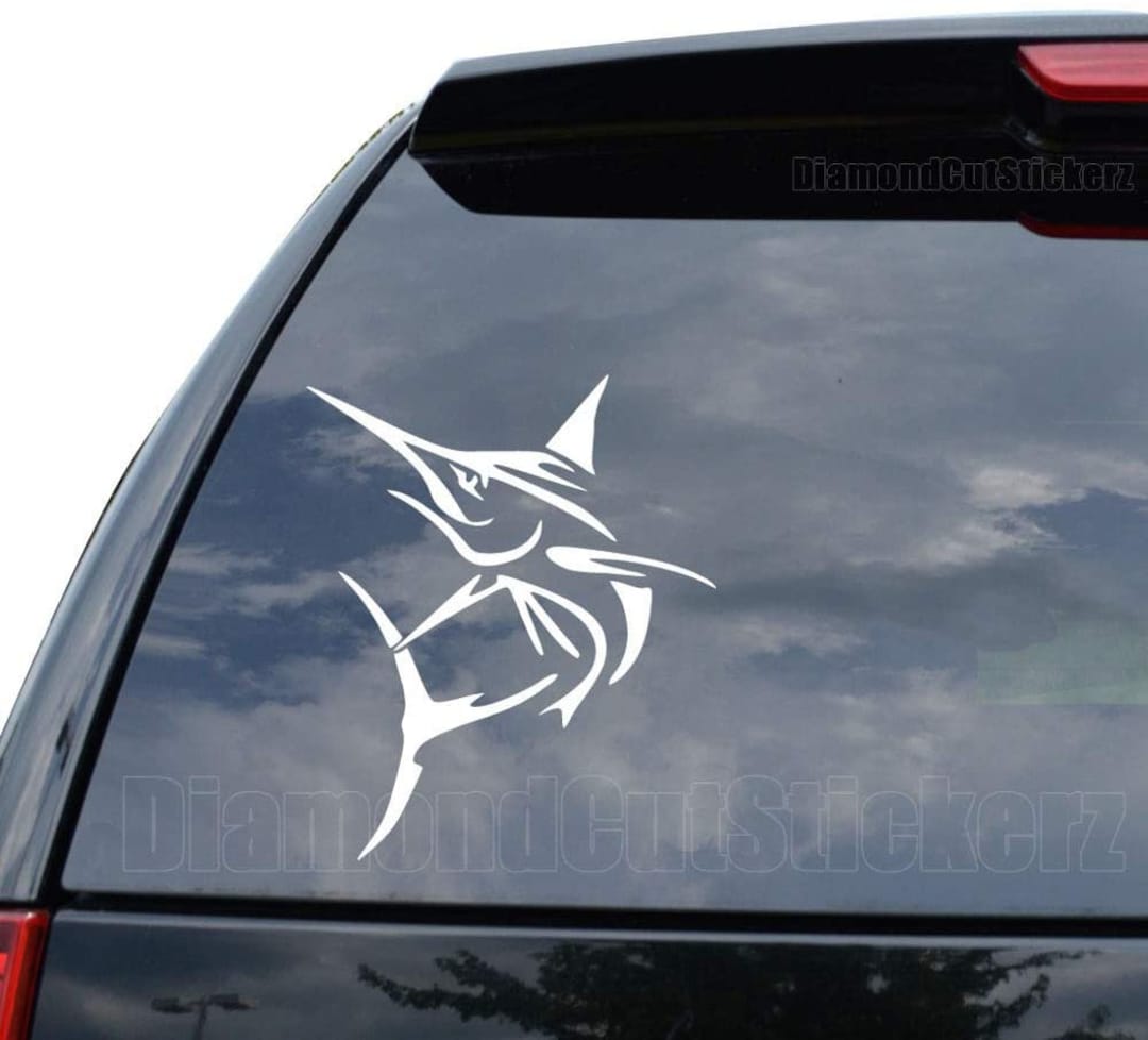 Tribal Art Marlin Fish Fishing Decal Sticker Car Truck Motorcycle - Etsy
