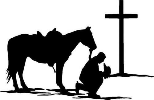 Cowboy Praying for Car Window Truck Laptop Vinyl Decal Sticker - Etsy