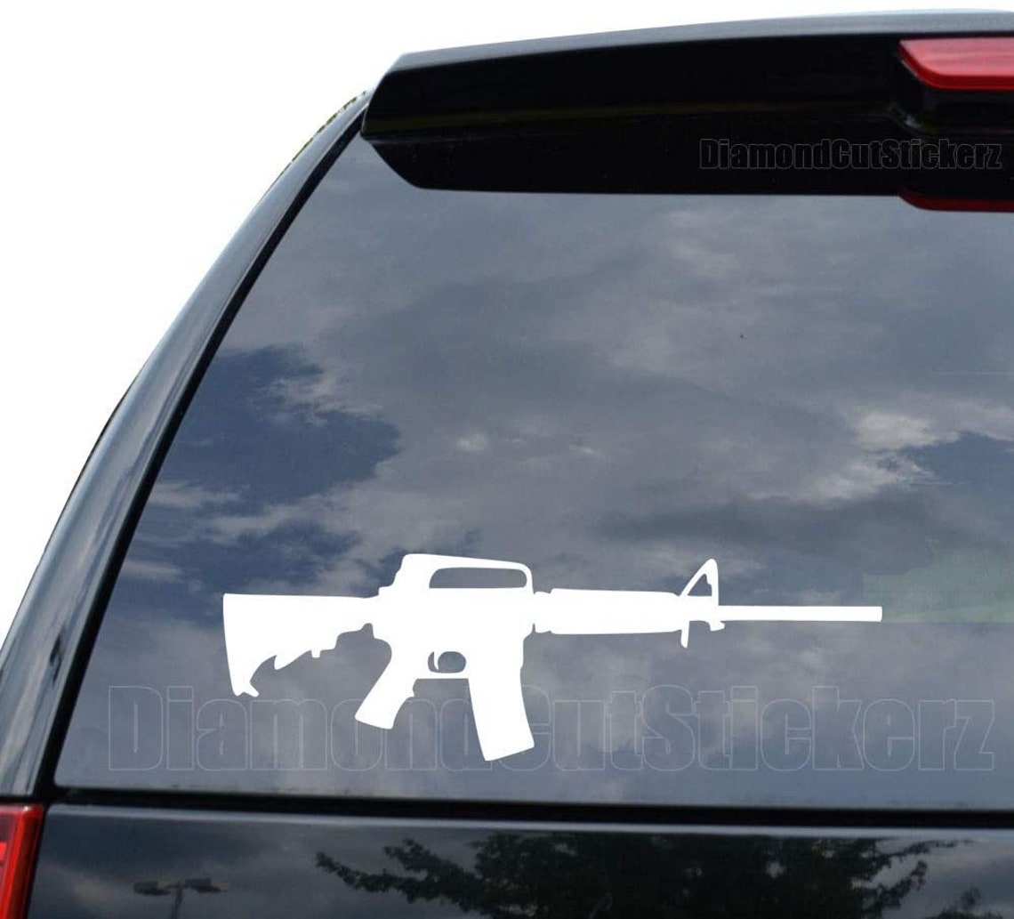 AR-15 Assault Rifle Decal Sticker Car Truck Motorcycle Window - Etsy