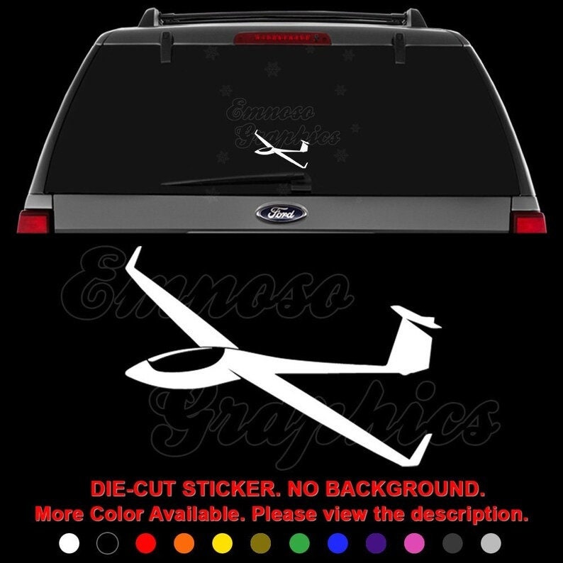 Plane Glider Remote Pilot Airplane Decal Sticker for Car - Etsy