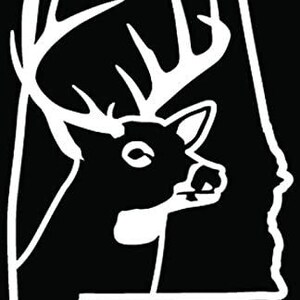 Alabama State Deer Buck Hunting Car Truck Window Bumper Vinyl Graphic ...