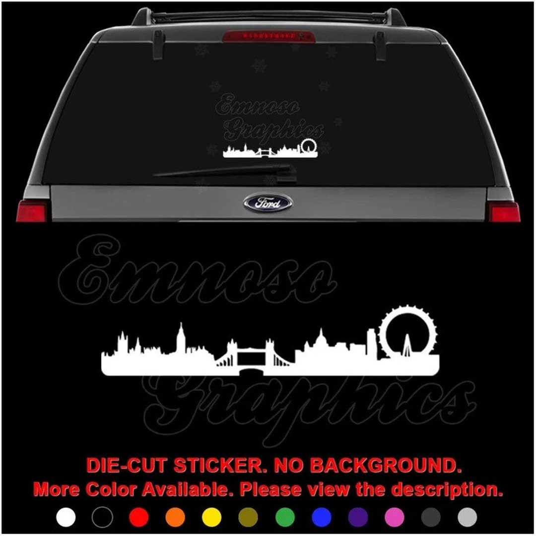 London City Skyline England Decal Sticker for Car, Truck, Motorcycle ...