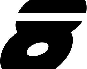 Racing Race Number 8 Eight - Die Cut Vinyl Decal Sticker for Go Kart ...