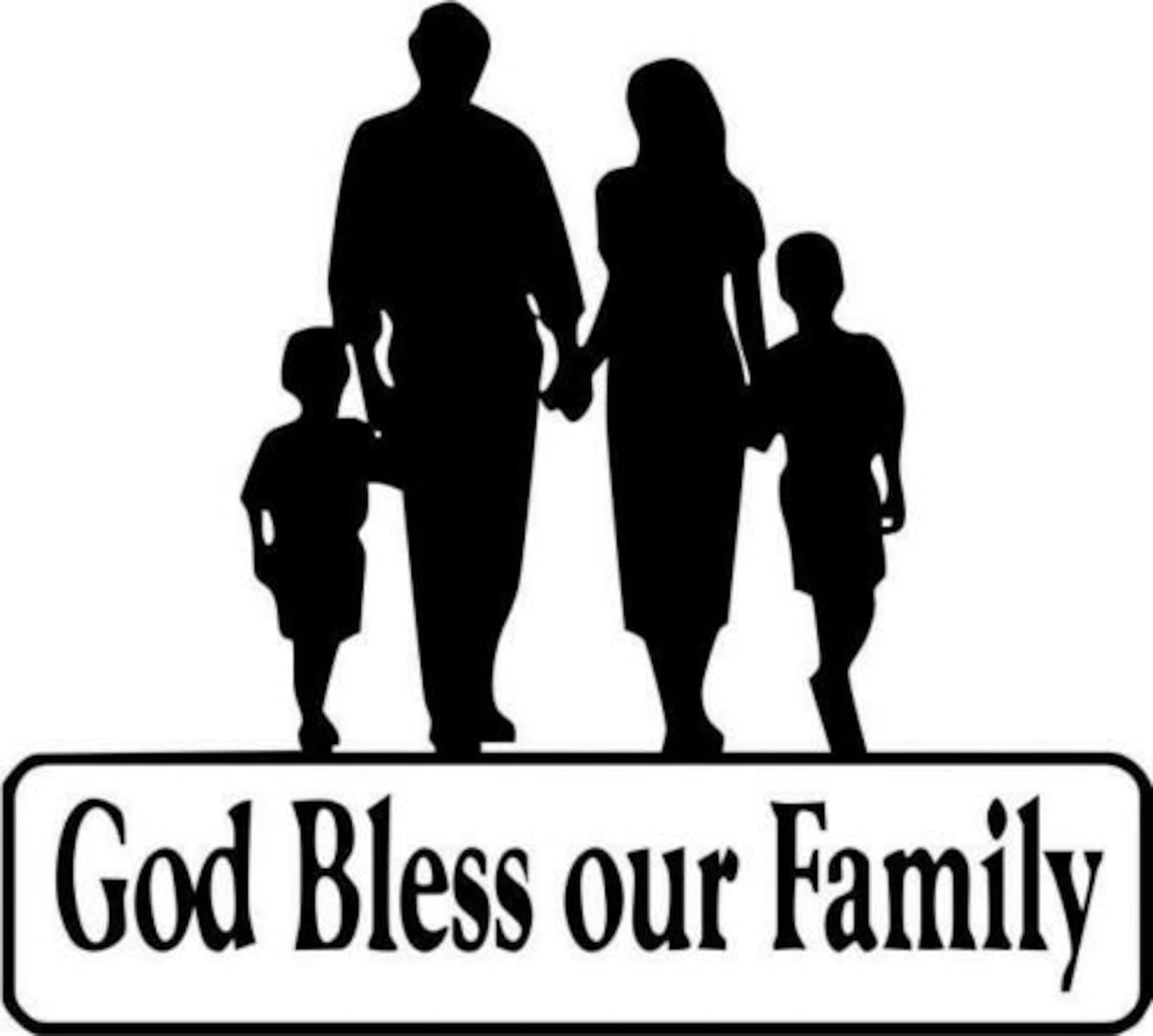 God Bless Our Family for Car Window Truck Laptop Vinyl Decal - Etsy