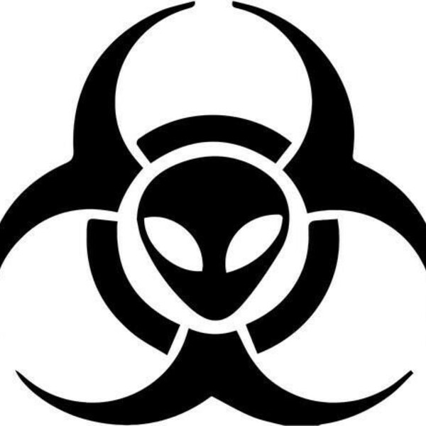 Alien Biohazard Sticker - Etsy