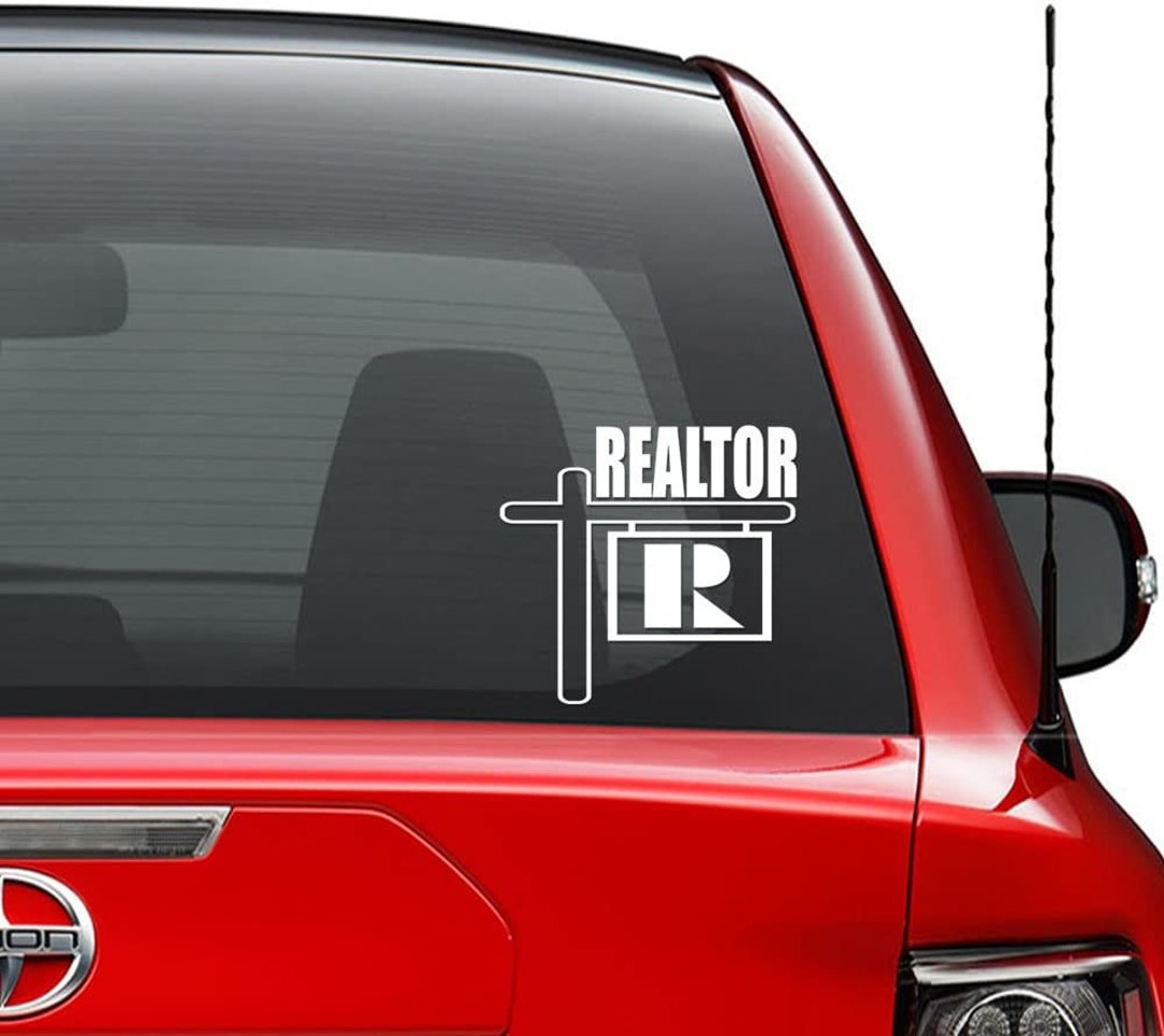 Realtor Real Estate Vinyl Decal Sticker Car Truck Vehicle Bumper Window ...