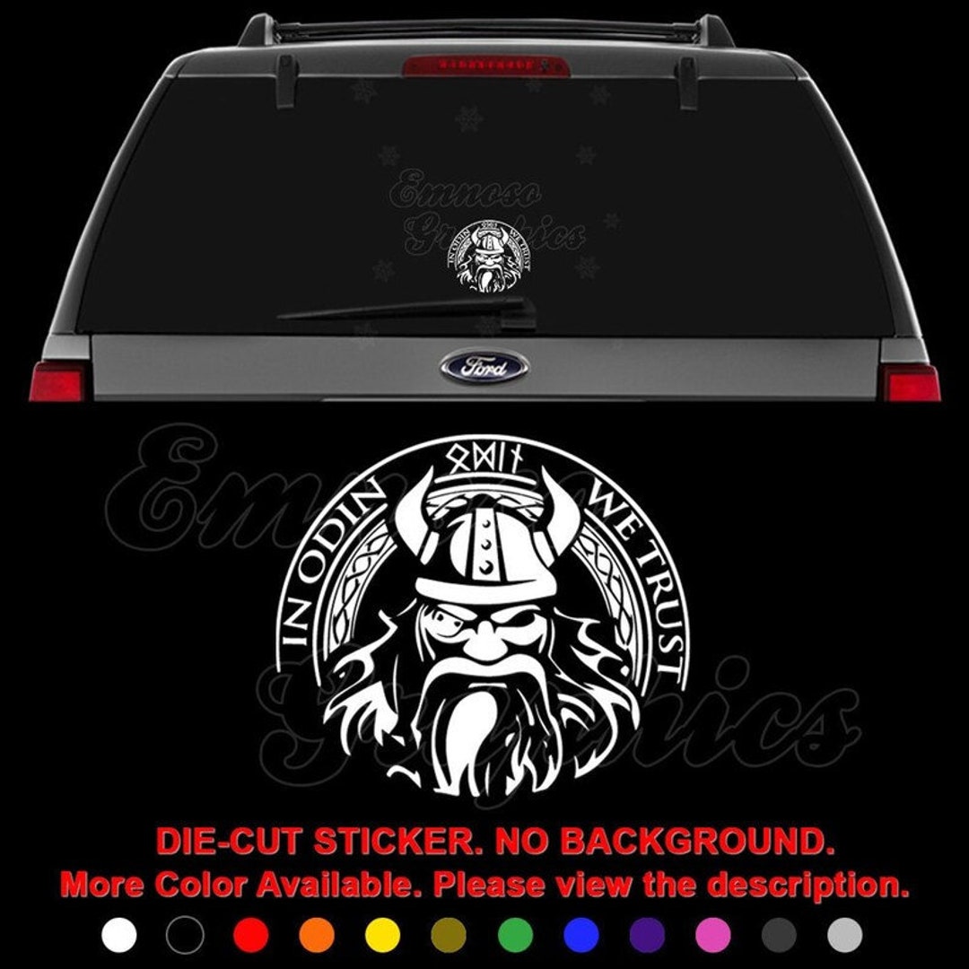 In Odin We Trust Vikings Warrior Decal Sticker for Car, Truck ...