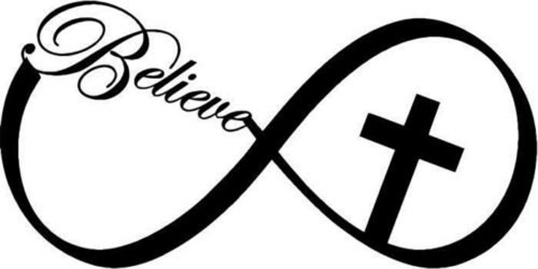 Believe God Infinity for Car Window Truck Laptop Vinyl Decal Sticker - Etsy