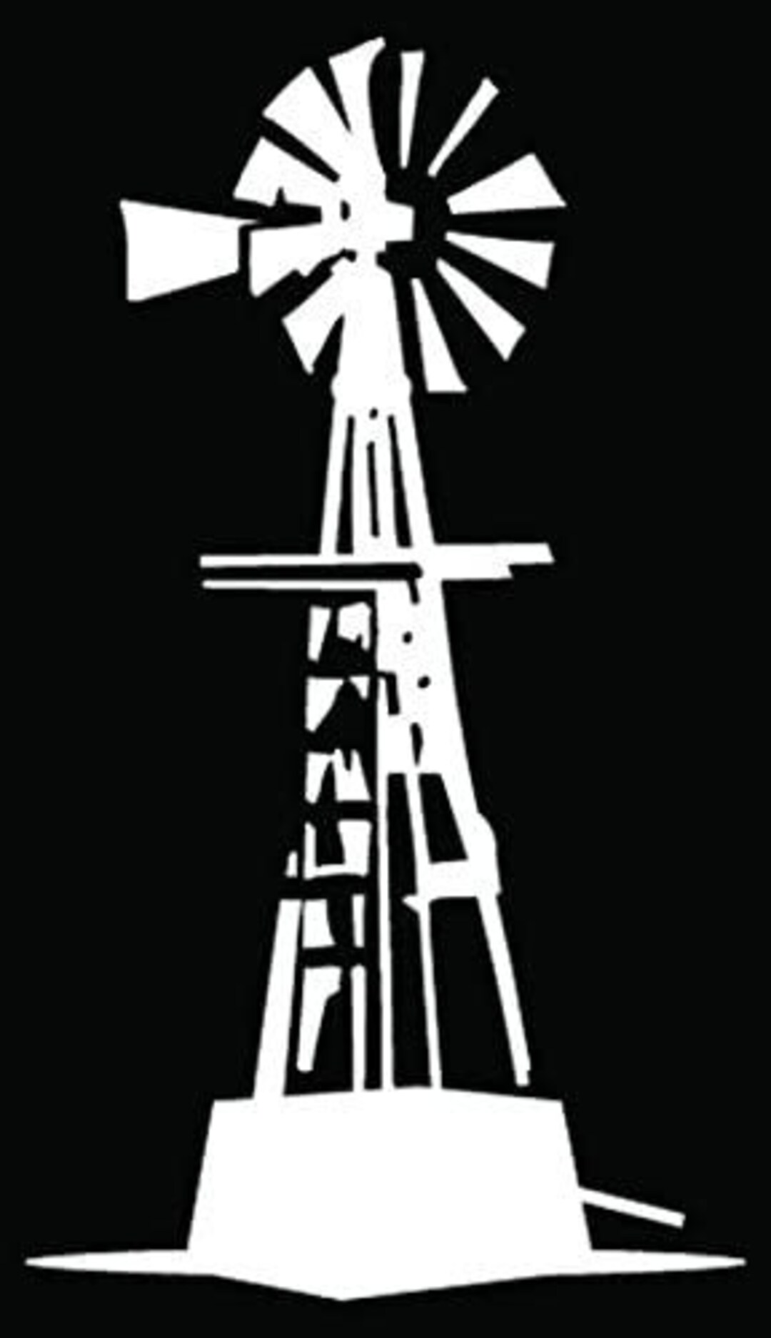 Farm Windmill Western Car Truck Window Bumper Vinyl Graphic Decal ...