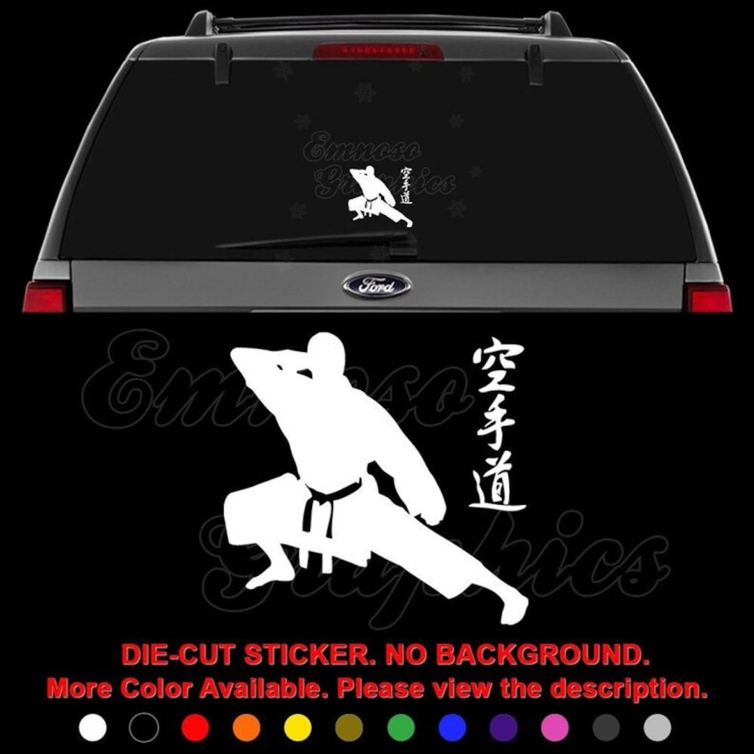 Karate Martial Arts Japanese Kanji Decal Sticker for Car, Truck ...
