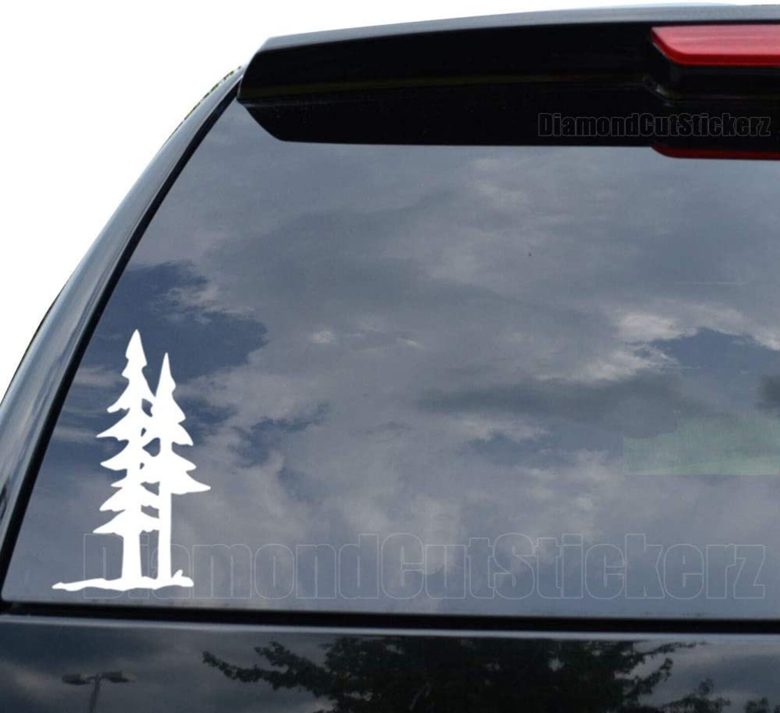 Pine Trees Forest Mountain Decal Sticker Car Truck Motorcycle Window ...