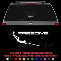 Underwater Scuba Diver Matte Circle Sticker - Etsy