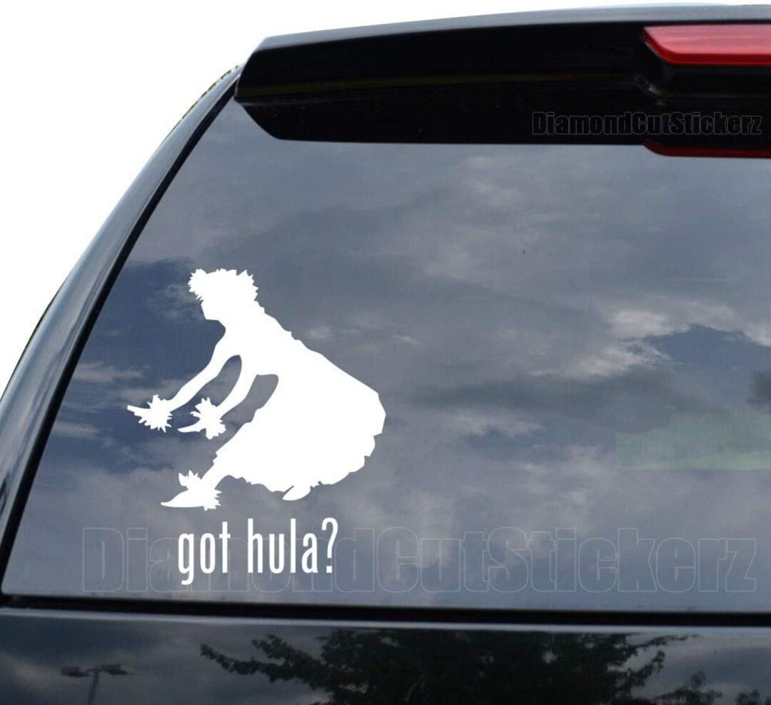 GOT Hula Hawaiian Dancer Decal Sticker Car Truck Motorcycle Window iPad ...
