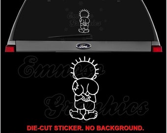 Handala Hanzala Palestine Boy Decal Sticker for Car, Truck, Motorcycle, Windows, Bumper, Laptop ...