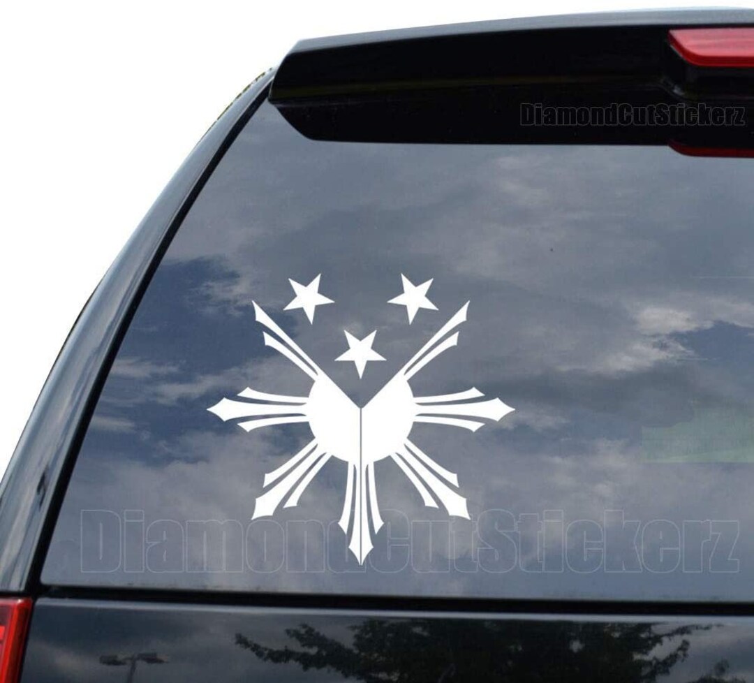 Filipino Sun Stars Flag Philippines Decal Sticker Car Truck Motorcycle ...