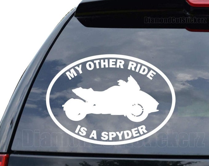 Three Down Biker Wave Decal for Can-am Ryker Panels, Hood Accent, or ...