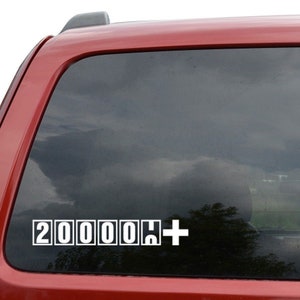 200,000 Plus Miles JDM Vinyl Decal Sticker Car Window Truck Decor - Etsy