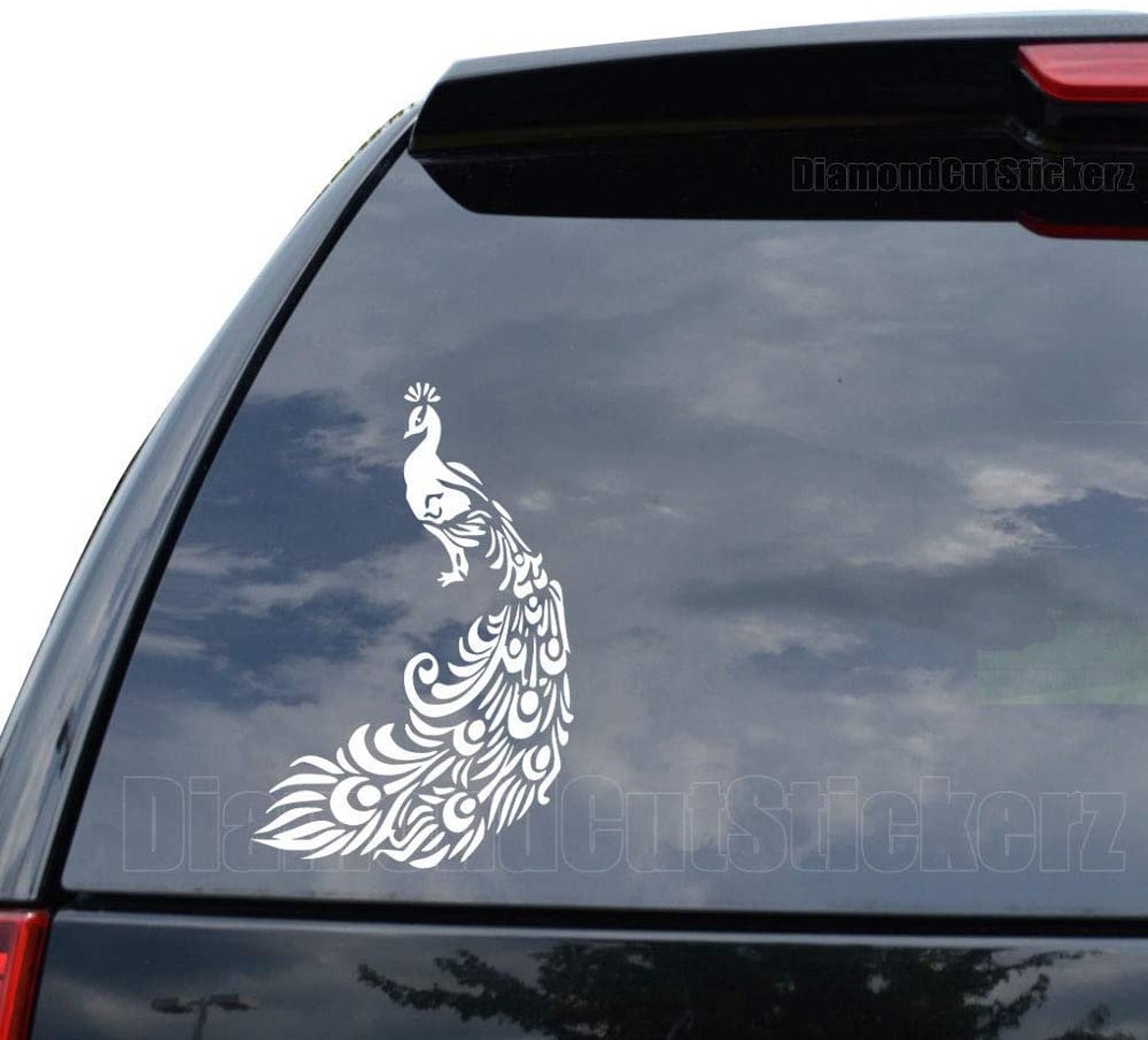 Peafowl Peacock Bird Decal Sticker Car Truck Motorcycle Window iPad ...