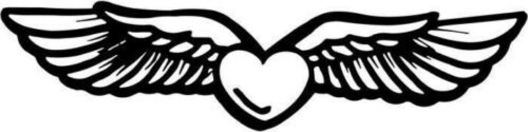 Heart Wings for Car Window Truck Laptop Vinyl Decal Sticker - Etsy