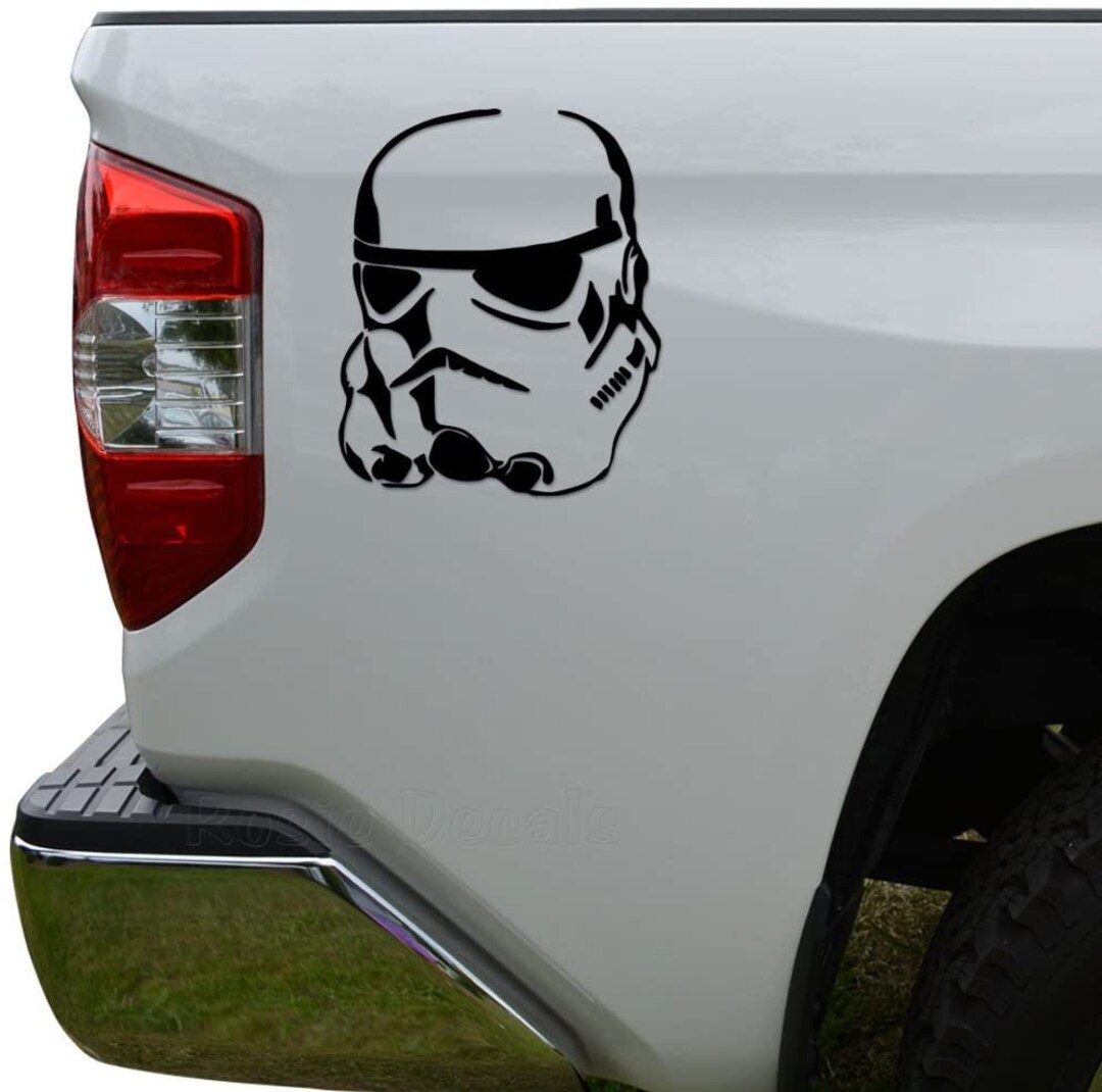 Stormtrooper Mask Helmet Die Cut Vinyl Decal Sticker for Car Truck ...