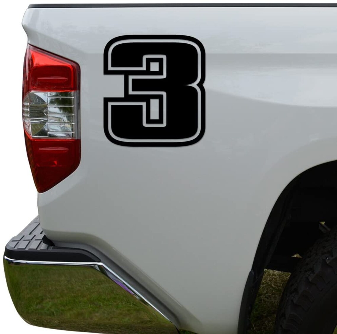Racing Race Number 3 Three Style 3 Die Cut Vinyl Decal Sticker - Etsy