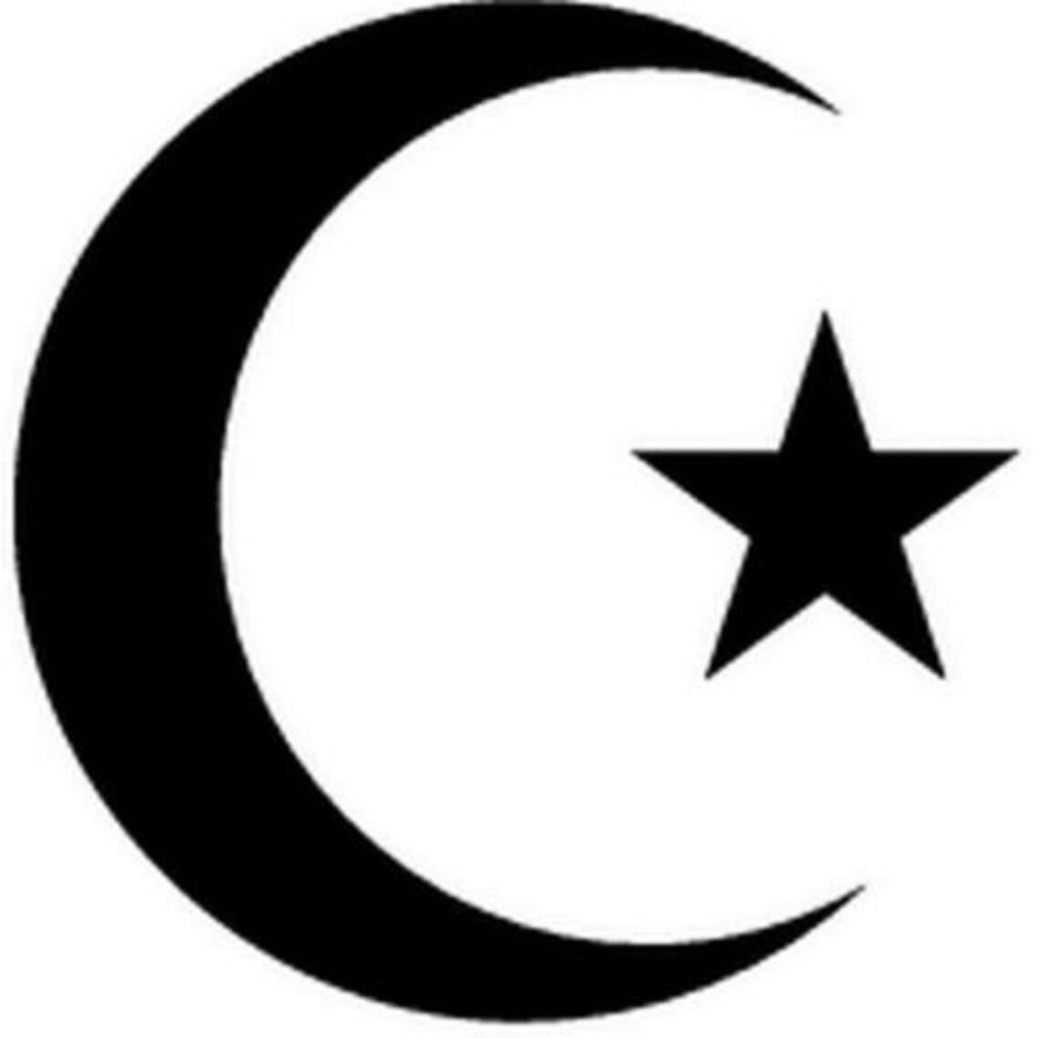 Crescent Moon Star Islam for Car Window Truck Laptop Vinyl Decal ...
