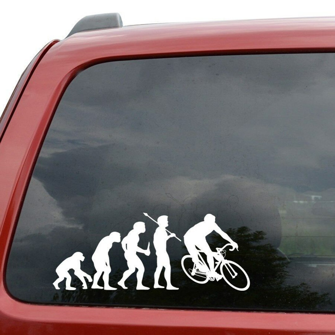 Evolution Cycling Vinyl Decal Decor Sticker - Etsy