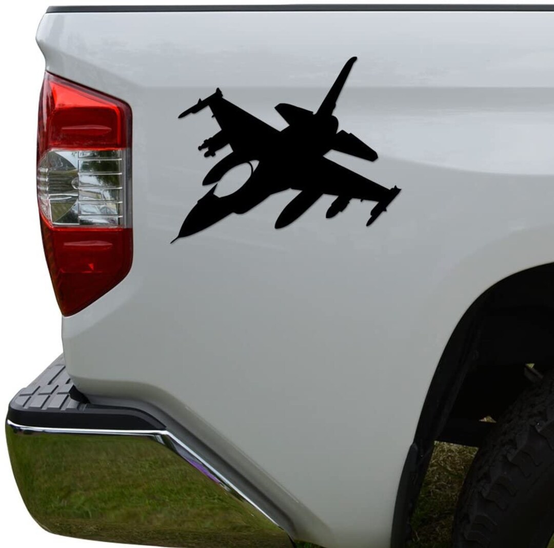 F-16 Fighting Falcon Fighter Jet Die Cut Vinyl Decal Sticker for Car ...