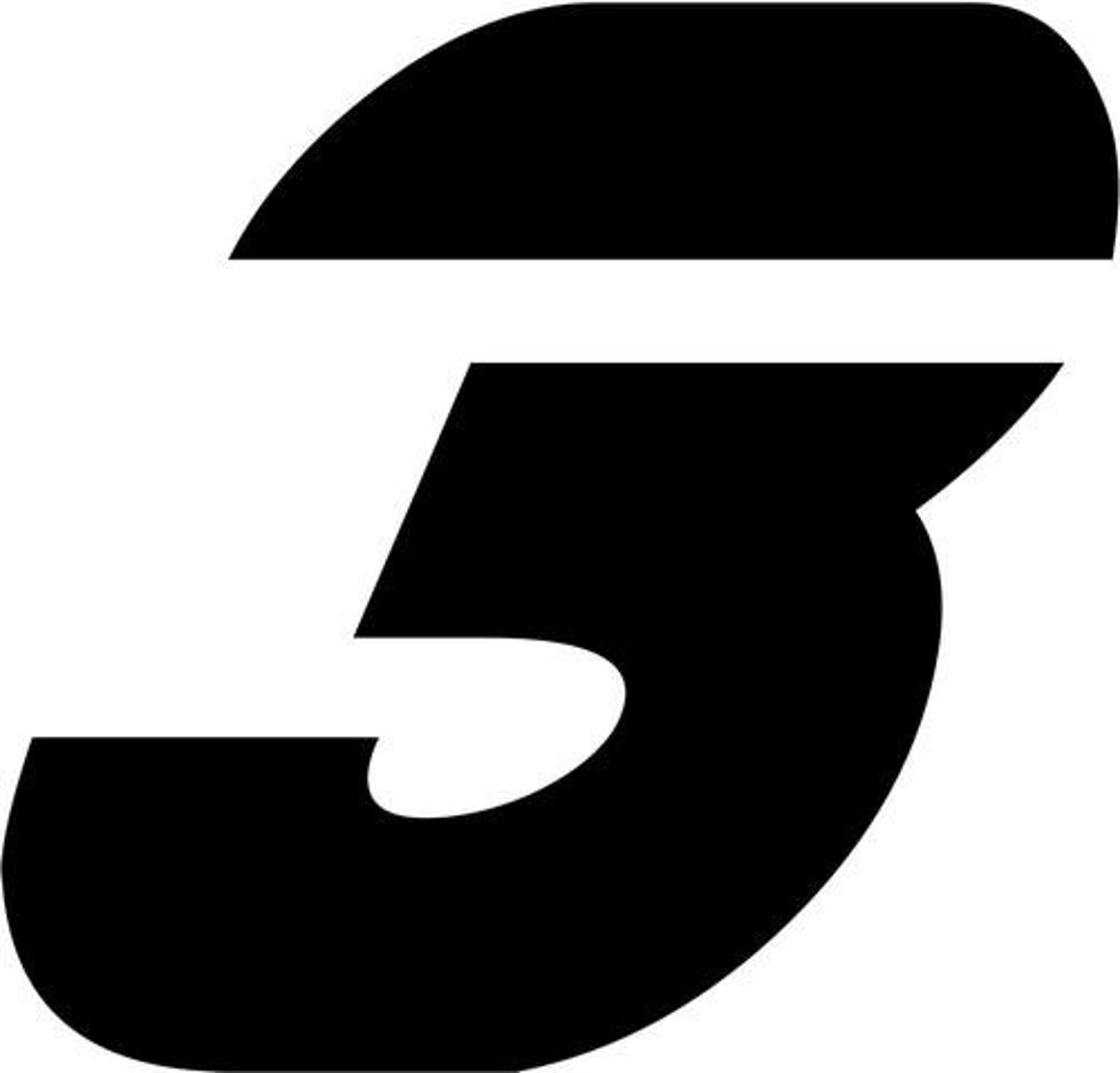 Racing Race Number 3 Three Die Cut Vinyl Decal Sticker for Go Kart Car ...