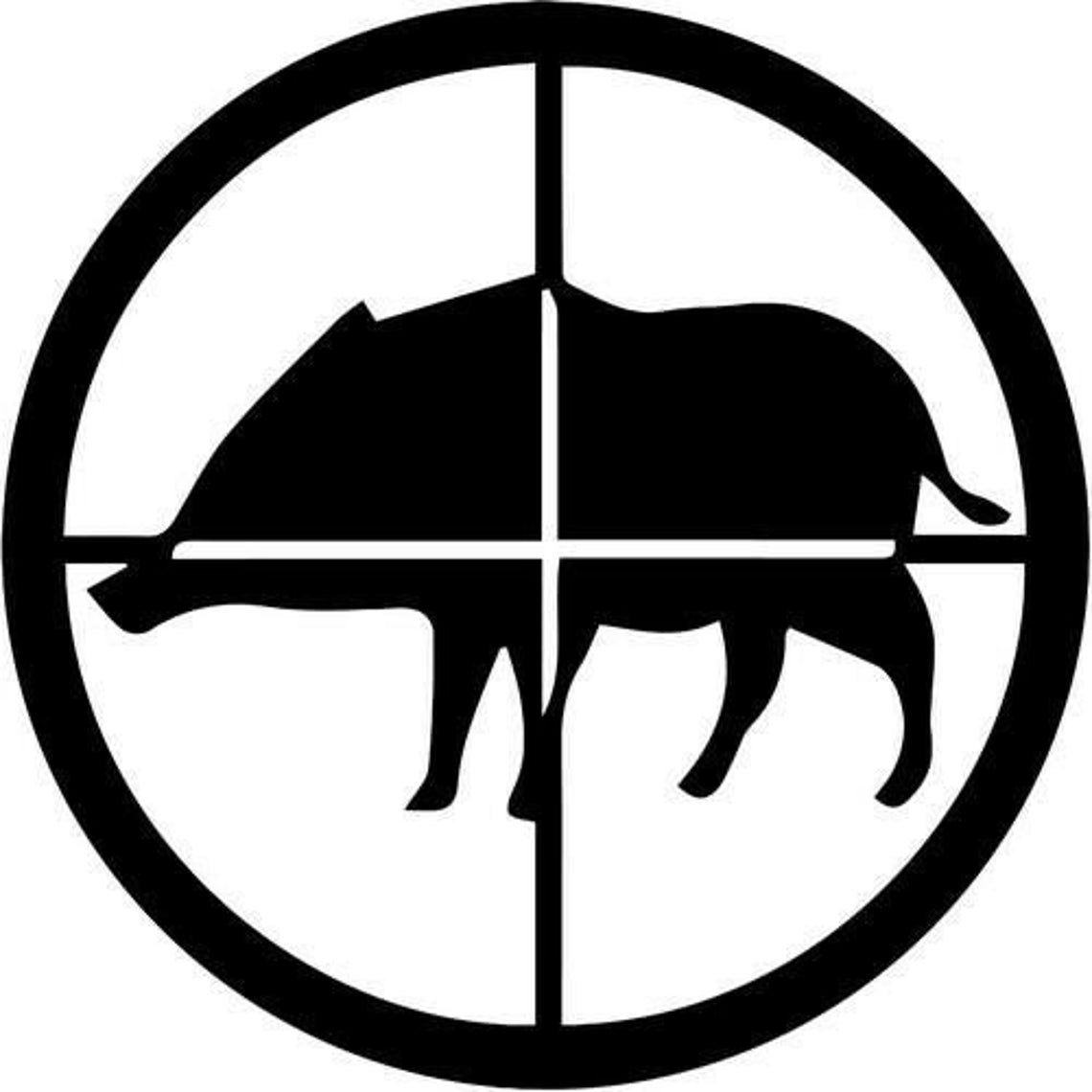 Hog Boar Hunting Crosshairs Home Decor Car Truck Window Decal - Etsy