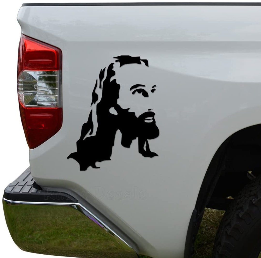 Jesus Face Christian Die Cut Vinyl Decal Sticker for Car Truck ...
