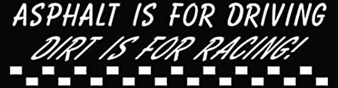Asphalt Driving Dirt Racing Race Track Car Truck Window Bumper Vinyl ...