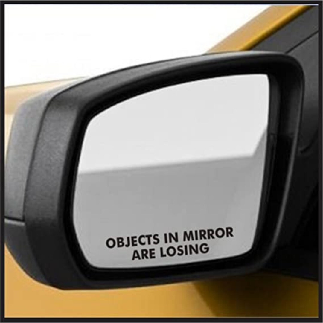 Set of 2PCS - Objects in Mirror Are Losing ) Vinyl Decal Sticker JDM ...