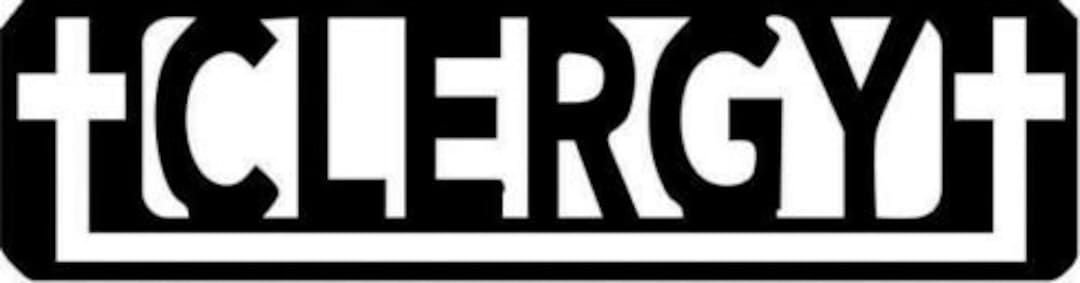 Clergy for Car Window Truck Laptop Vinyl Decal Sticker - Etsy