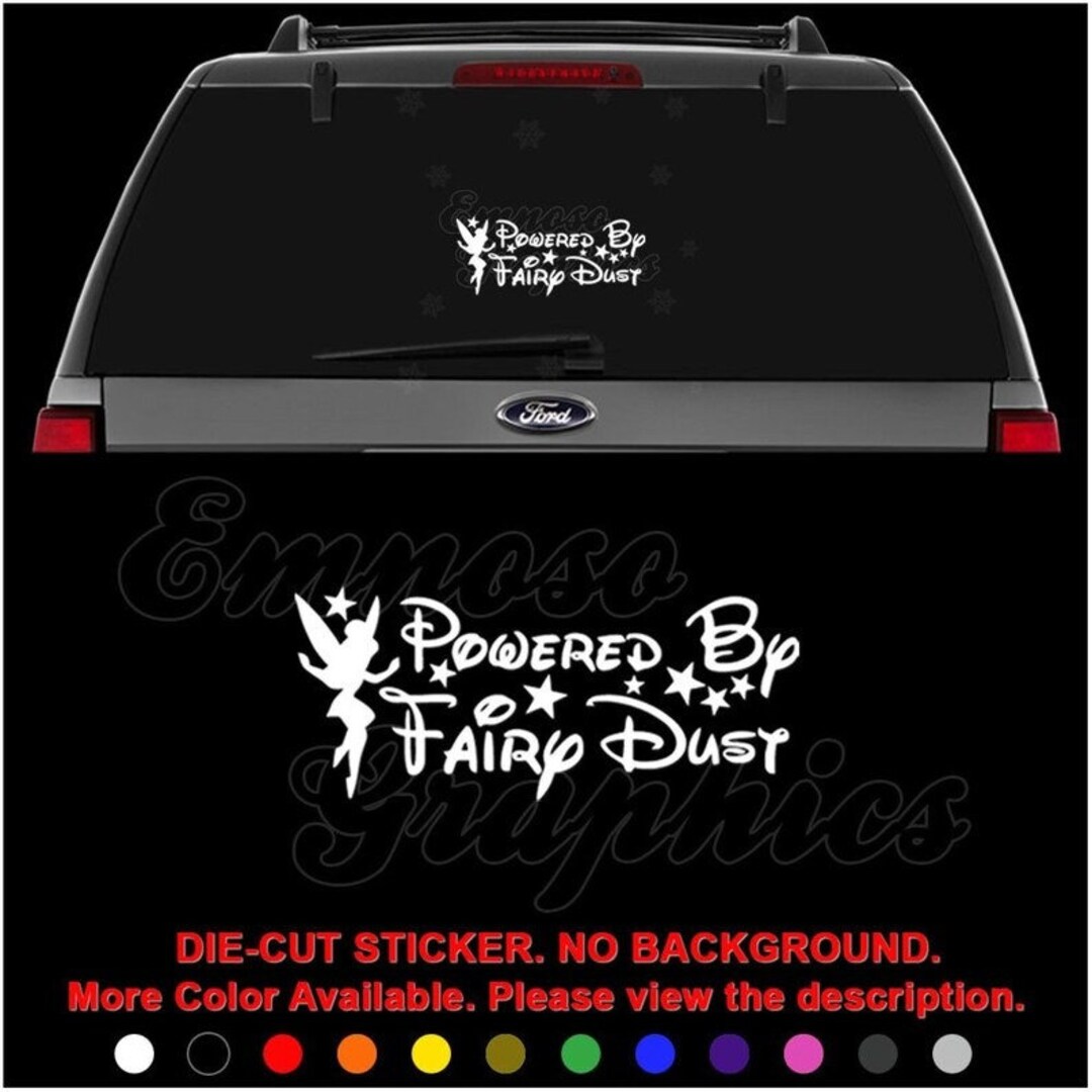 Powered by Fairy Dust Decal Sticker for Car, Truck, Motorcycle, Windows ...