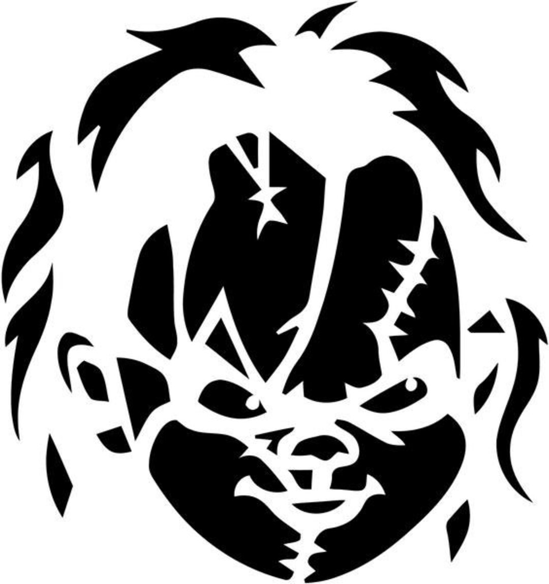 Movies_chucky_scary_face Symbol Decal Sticker for Car, Truck ...