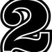Racing Race Number 2 Two Die Cut Vinyl Decal Sticker for Go Kart Car ...