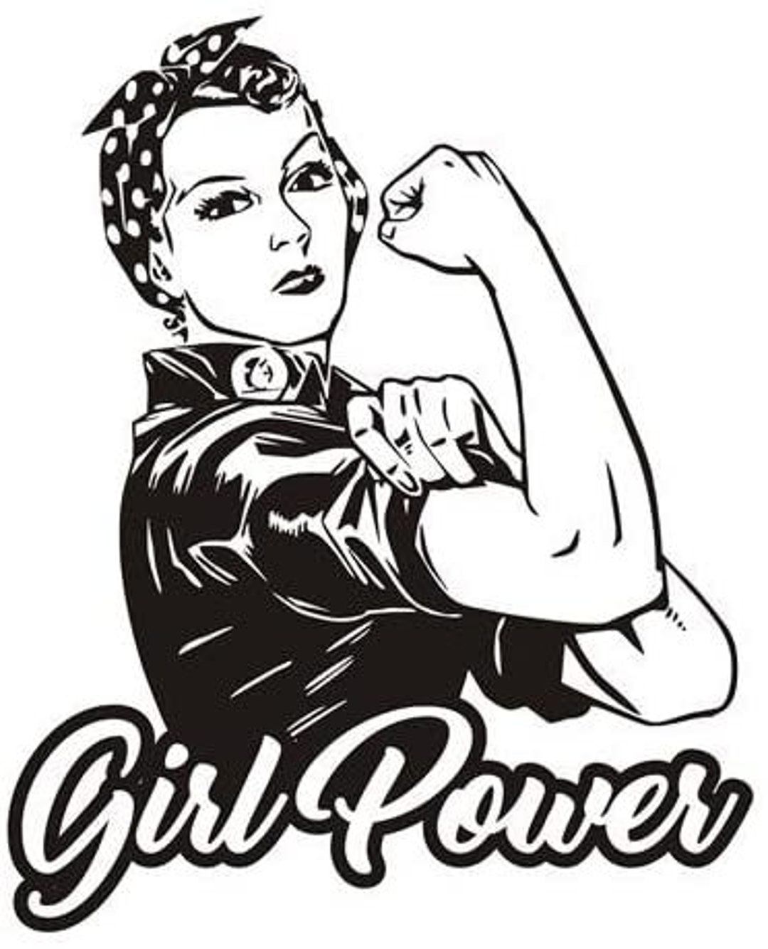 Girl Power V4 Decal Sticker - Peel and Stick Sticker Graphic - - Auto ...