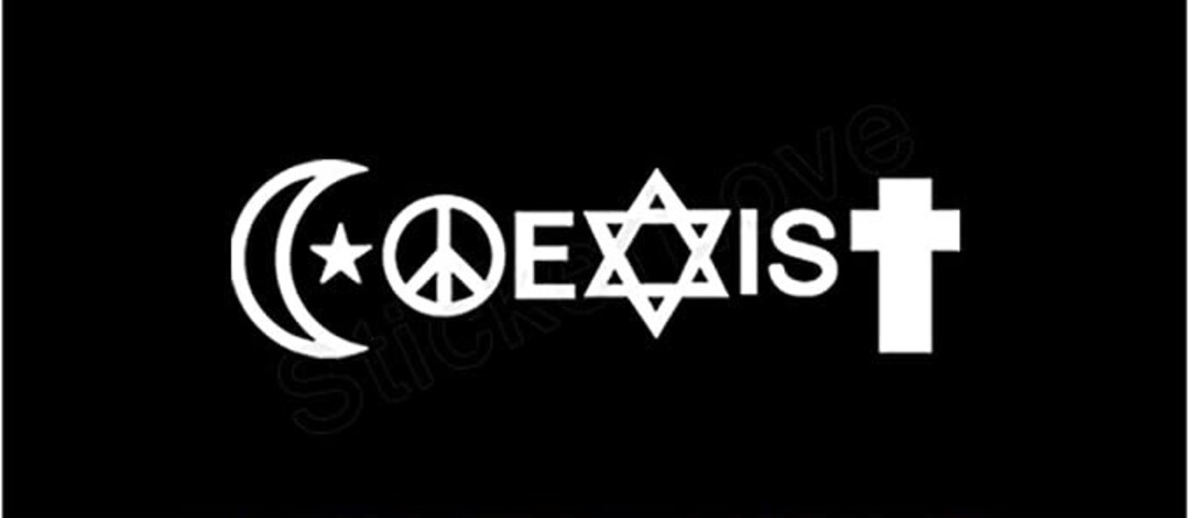 Coexist Religion Symbols Car Truck Window Bumper Vinyl Graphic Decal ...