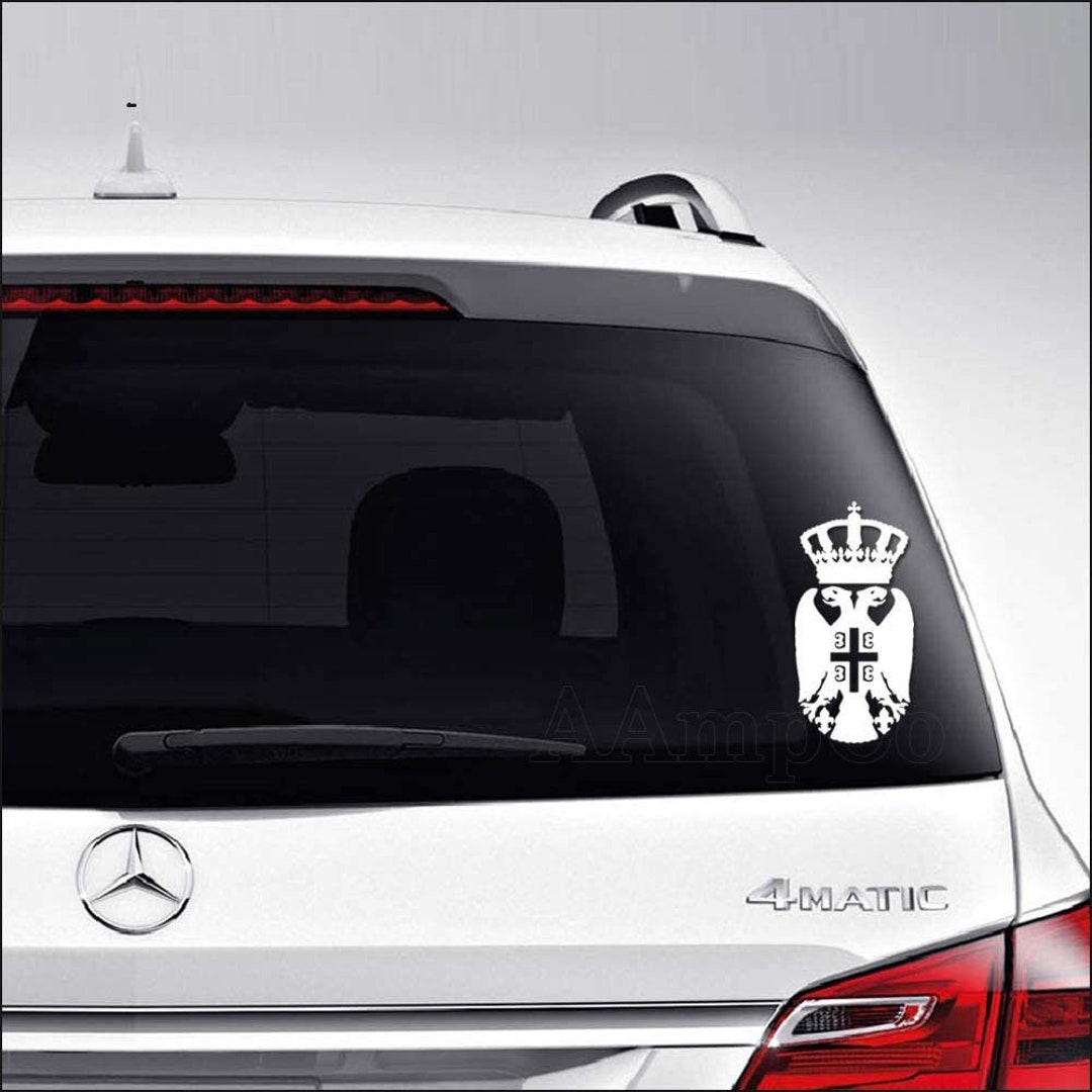 Serbian Cross Eagle CCCC National Symbol Car Truck Motorcycle Windows ...