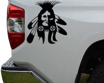 Native Indian Car Decal - Etsy
