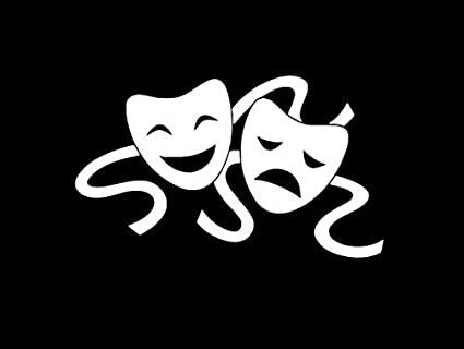 Comedy Tragedy Drama Theater Masks Vinyl Decal Sticker - Etsy