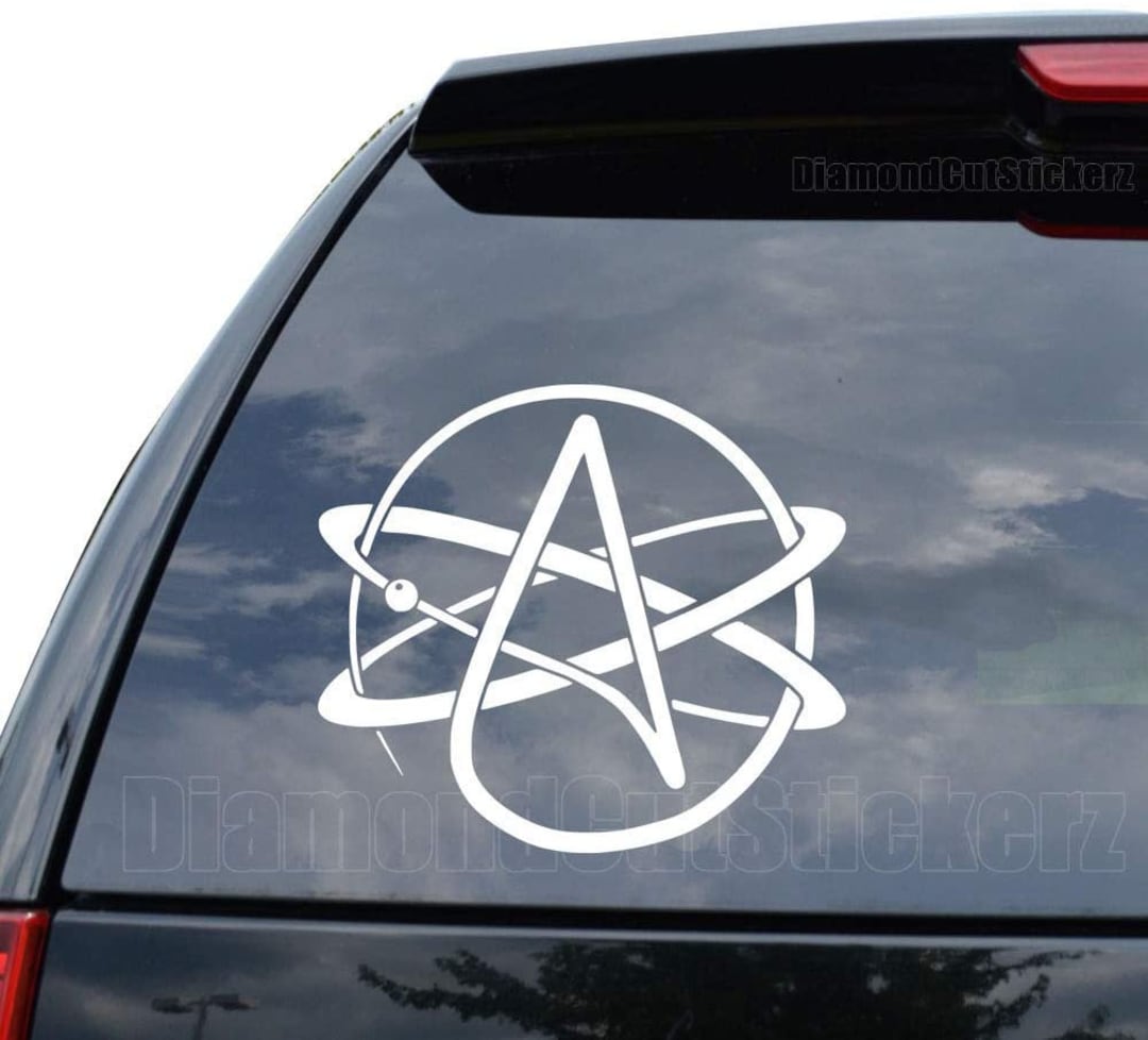 Atheist Atheism Symbol Decal Sticker Car Truck Motorcycle Window iPad ...