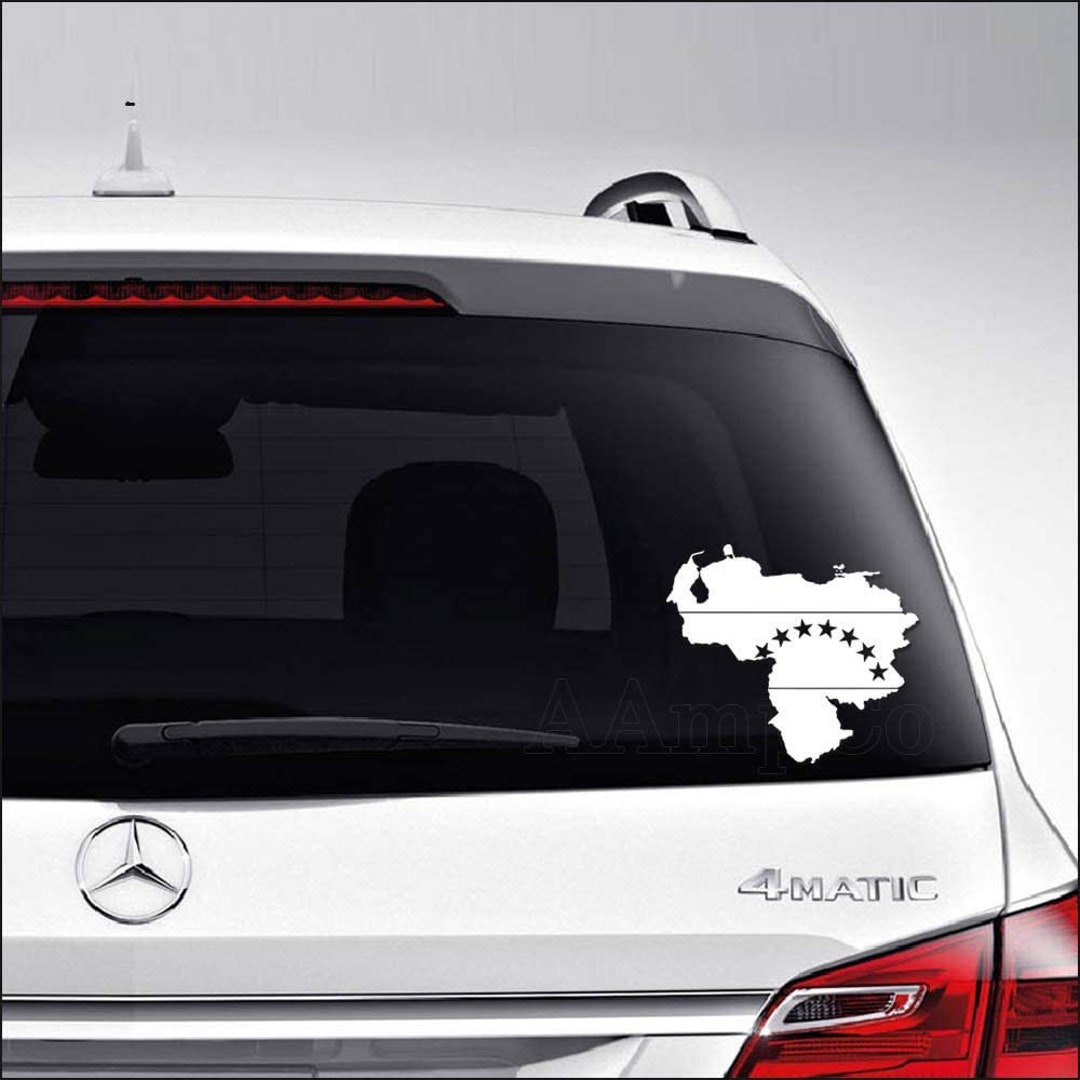 Venezuela Flag Country Map Car Truck Motorcycle Windows Bumper Wall ...