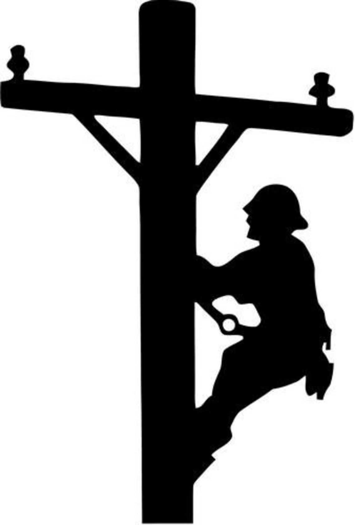 Occupation_lineman_cable_worker Car Truck Window Bumper Vinyl - Etsy