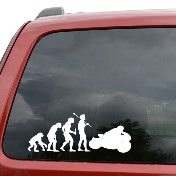Evolution Motorcycle Racing Vinyl Decal Decor Sticker | Etsy