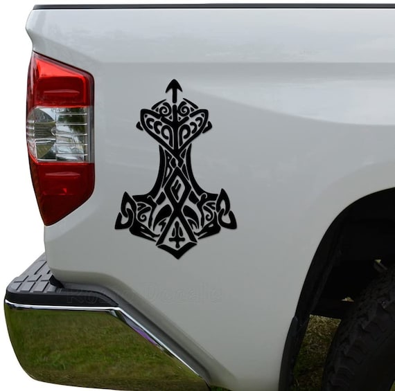 Viking Thor Hammer Die Cut Vinyl Decal Sticker For Car Truck | Etsy