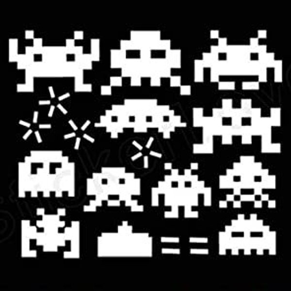 Space Invader Sticker - Etsy